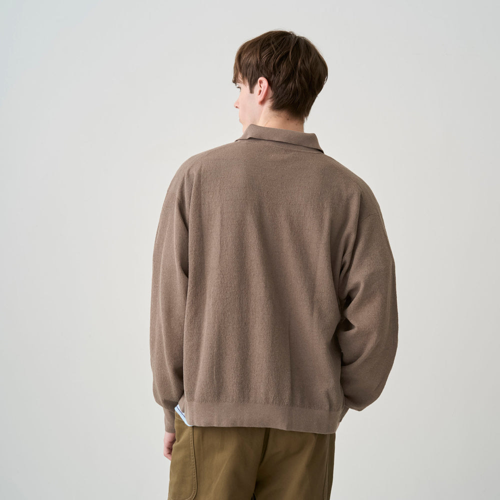 Men's Half Milan Collar Knit Cardigan｜ORCIVAL